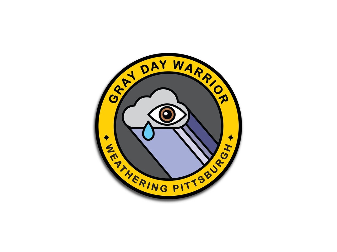 Pittsburgh Sticker - Funny PGH Weather Merit Badge - 2 Inch Vinyl ...