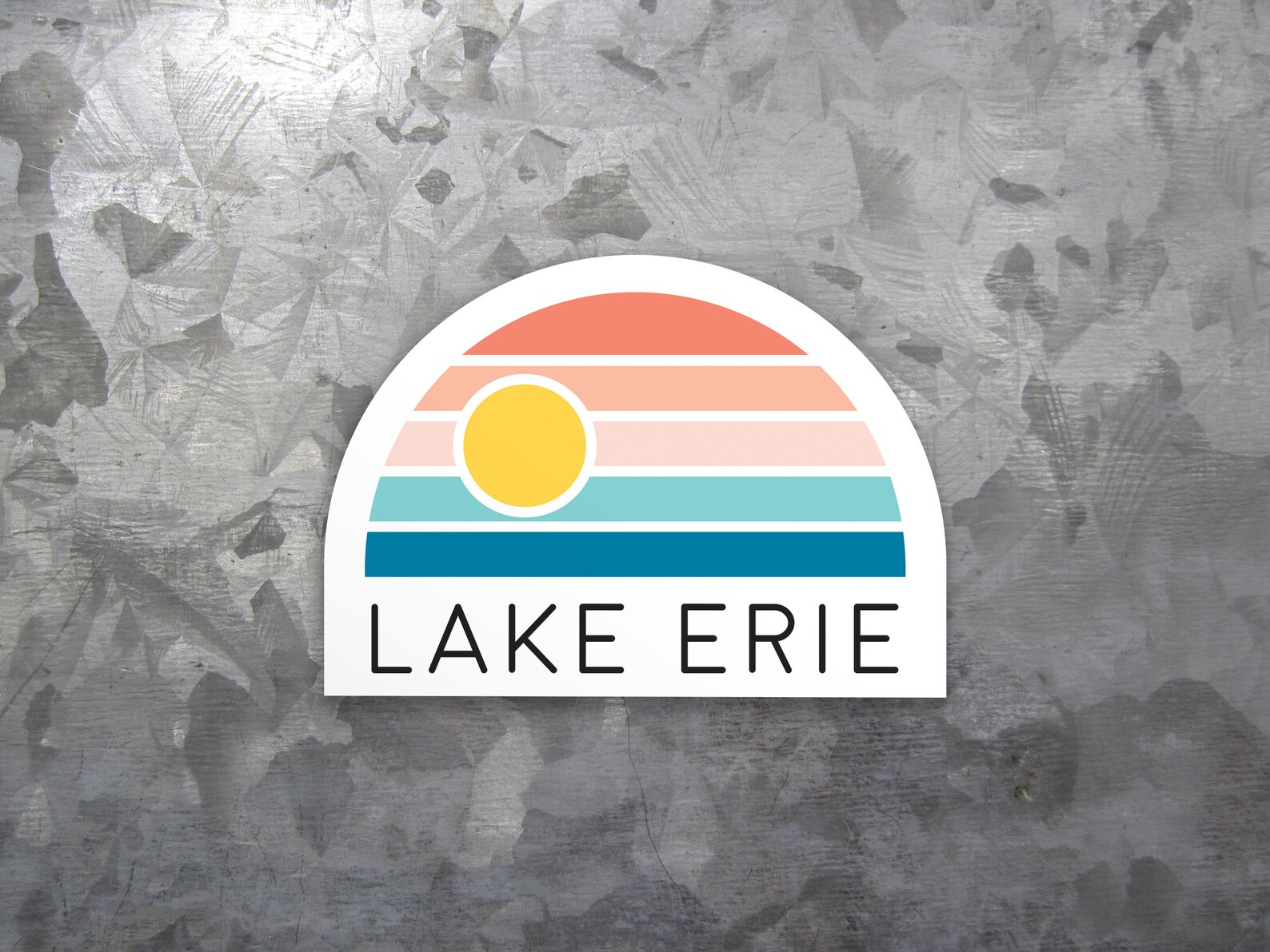 Lake Erie Sticker - 3 Inch Vinyl Weatherproof Sticker - Retro Great ...