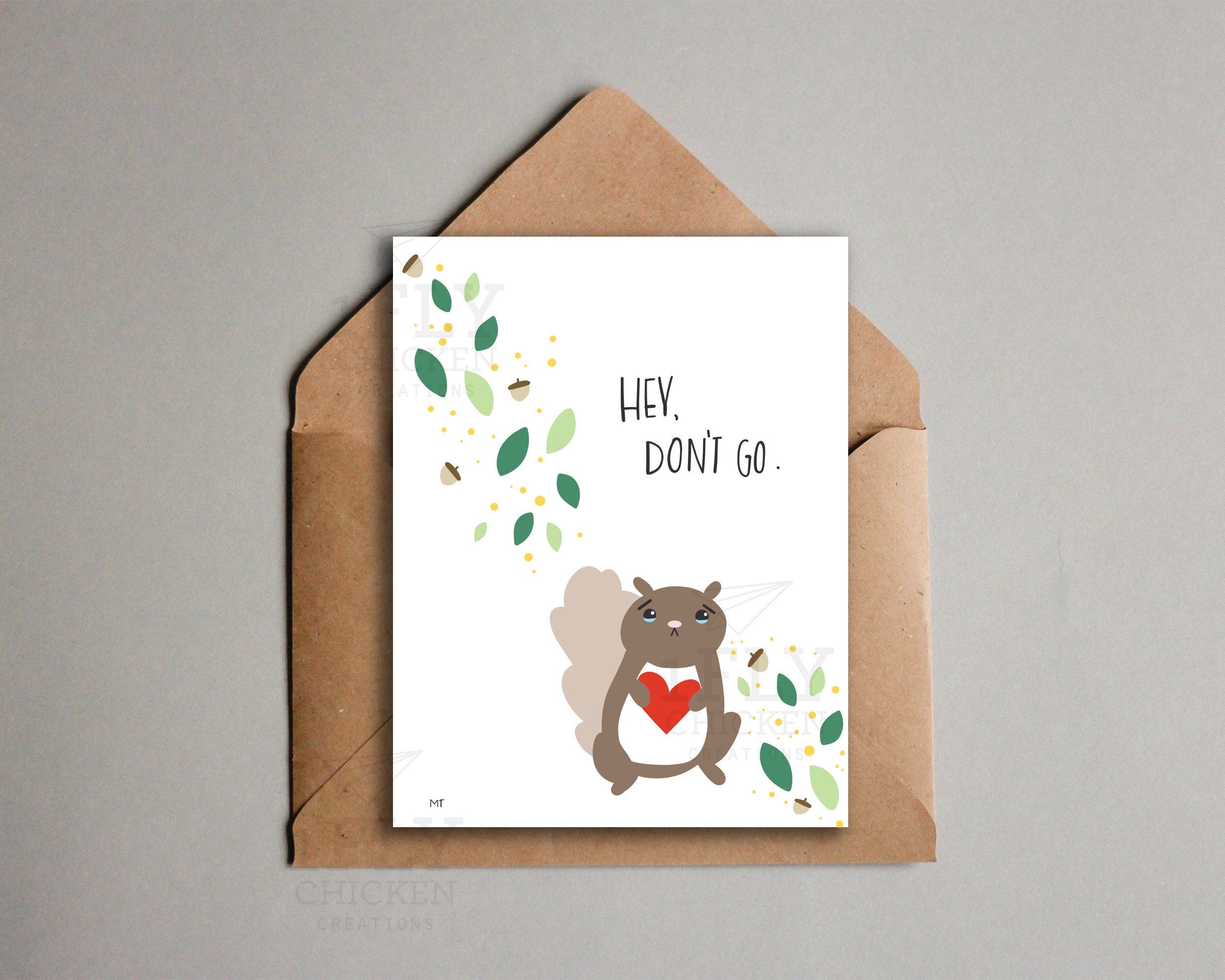 Squirrel Sad Goodbye