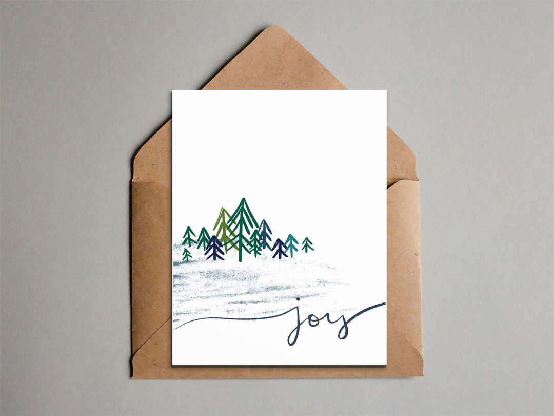 Printable Holiday Card Printable Nonsecular Greeting Card Instant ...