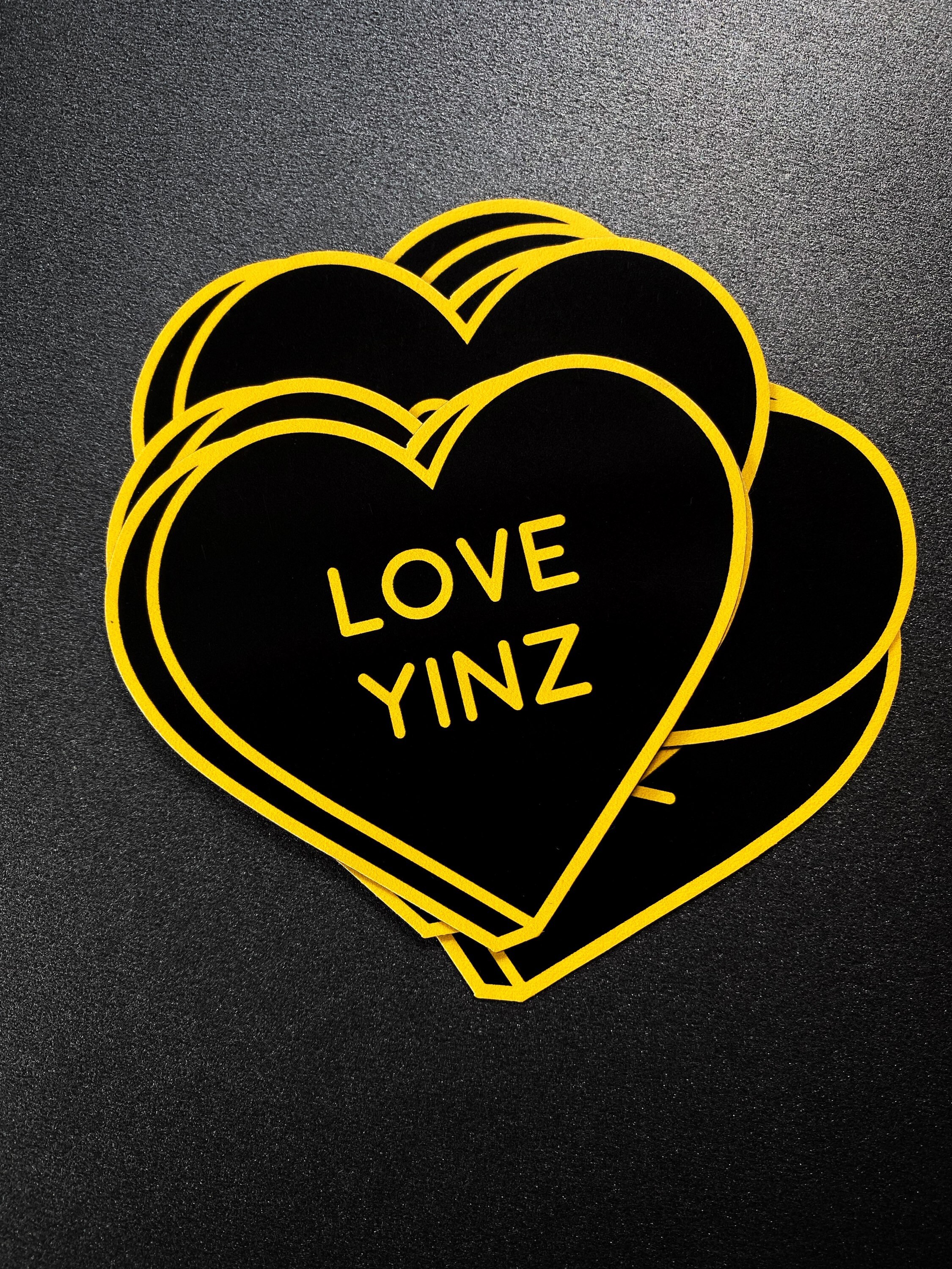 Pittsburgh Sticker or Magnet Love Yinz Heart 3 | Etsy
