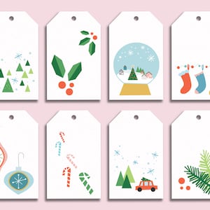 Printable Winter Holiday Gift Tags Original Designs - Etsy