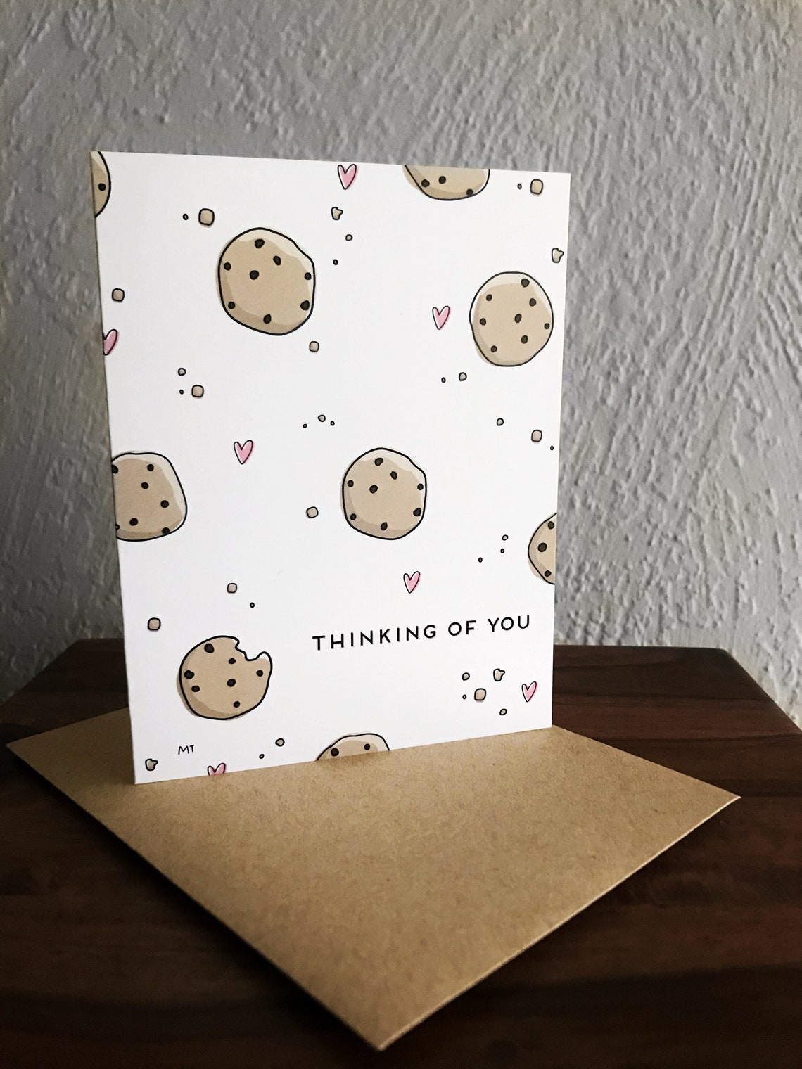 Thinking of You Card - Printable Chocolate Chip Cookie Greeting Card ...