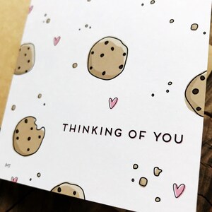Thinking of You Card - Printable Chocolate Chip Cookie Greeting Card ...