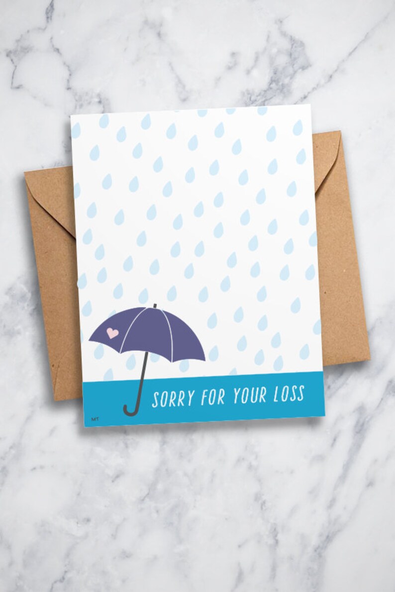 Sorry for Your Loss Card Printable Greeting Card Sweet | Etsy