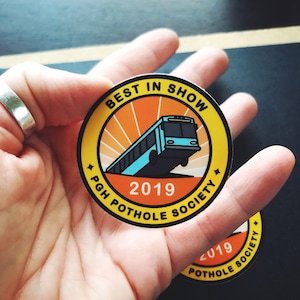 Pittsburgh Pothole Stickers - Funny Pittsburgh Driver - Yinzer Gift ...