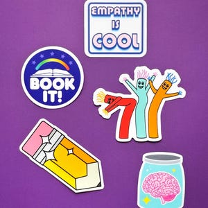 Book It Sticker - Nostalgic 90s Kid Decal - I Love Reading - 2 Inch ...