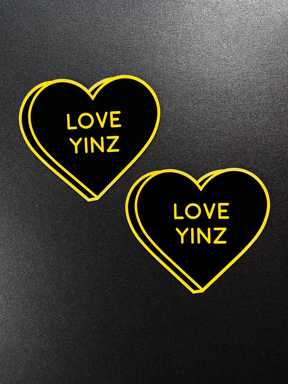 Pittsburgh Sticker or Magnet Love Yinz Heart 3 - Etsy