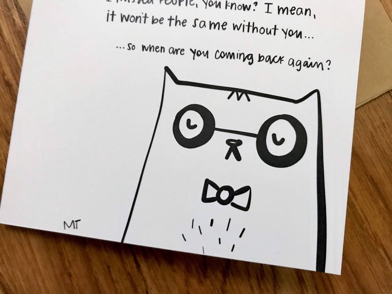 Miss You Grumpy Cat Card Printable Greeting Card in 2 Sizes | Etsy