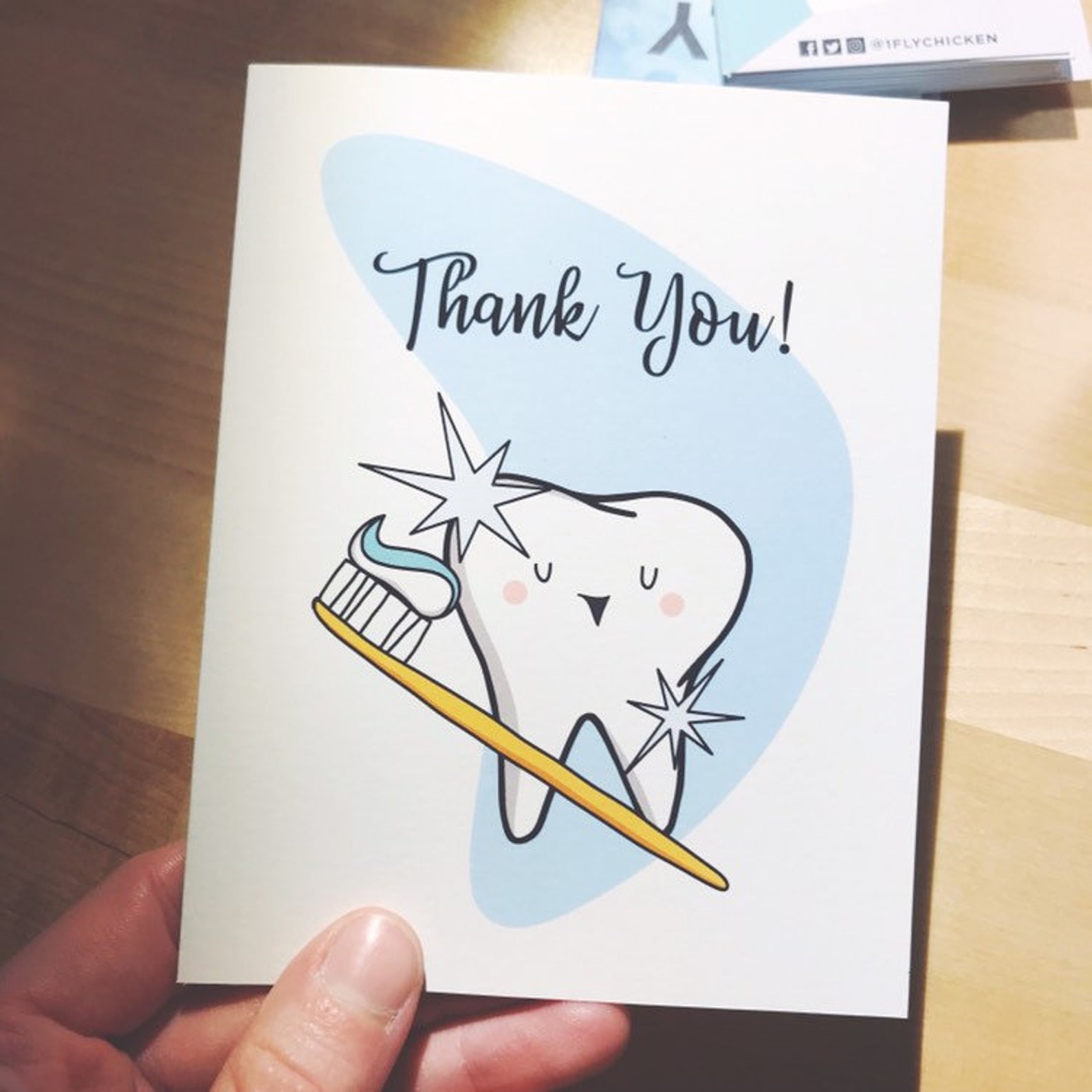 Thank You Dentist Orthodontist Greeting Card - Printable Greeting Card ...