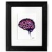 Brain Painting - Unique Anatomy Art Print - Watercolor and Ink Painting ...