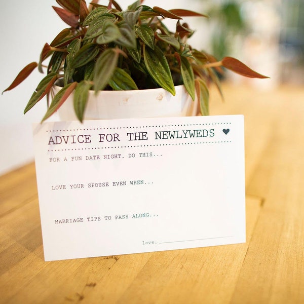 Marriage Advice Card - Etsy