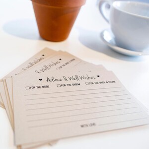 PRINTED - Wedding Advice Cards: Marriage Advice for Bride and Groom - Etsy