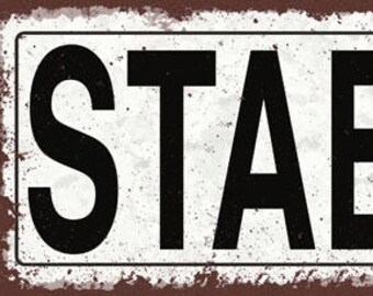 Stable signs | Etsy