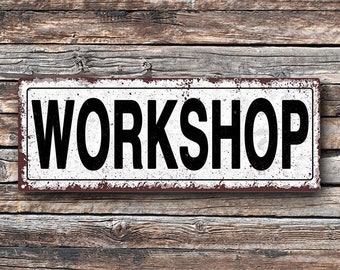 Workshop sign | Etsy