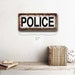 Police Metal Sign Wall Decor for Home and Office | Etsy