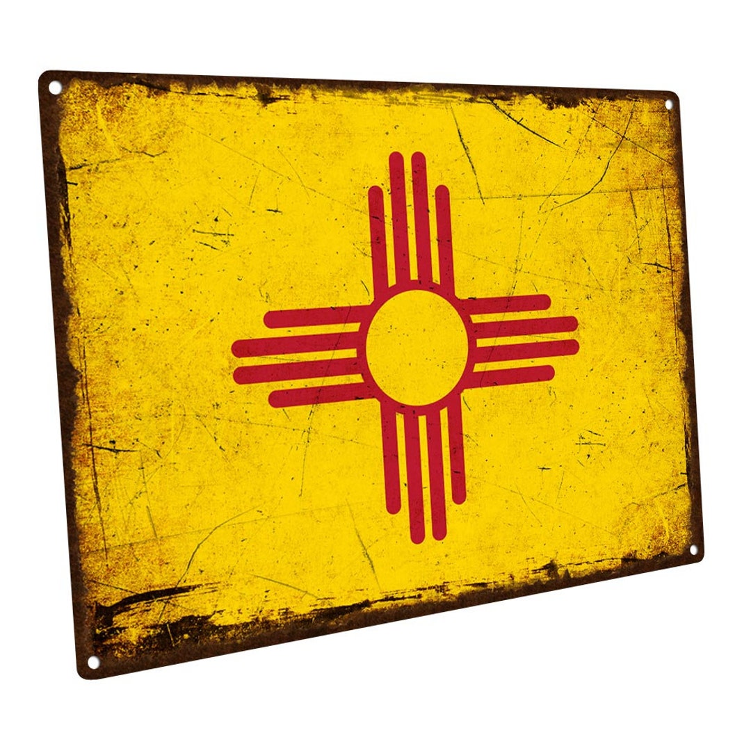New Mexico State Flag Metal Sign; Wall Decor for Home and Office - Etsy