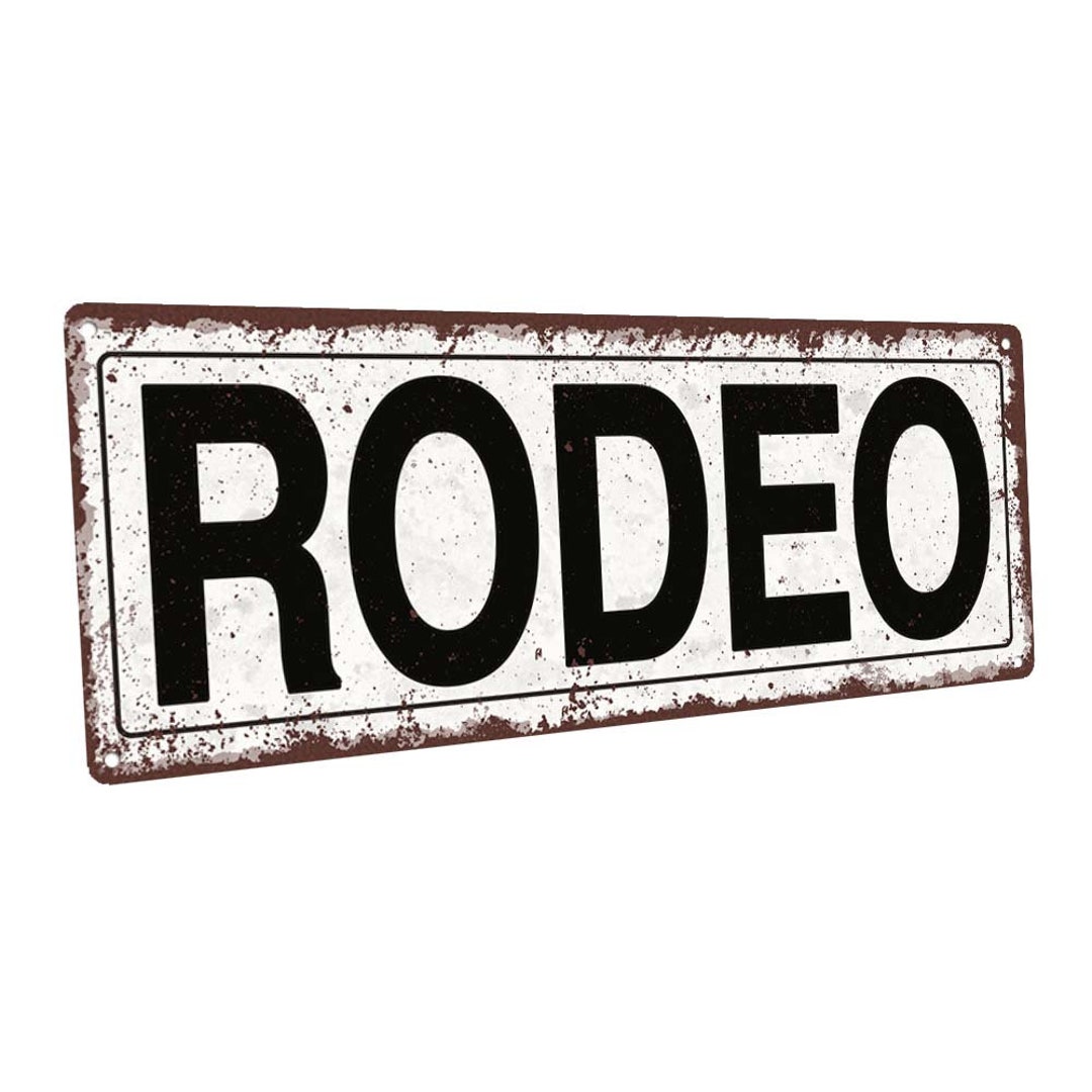 Rodeo Metal Sign; Wall Decor for Mancave, Den, or Gameroom - Etsy