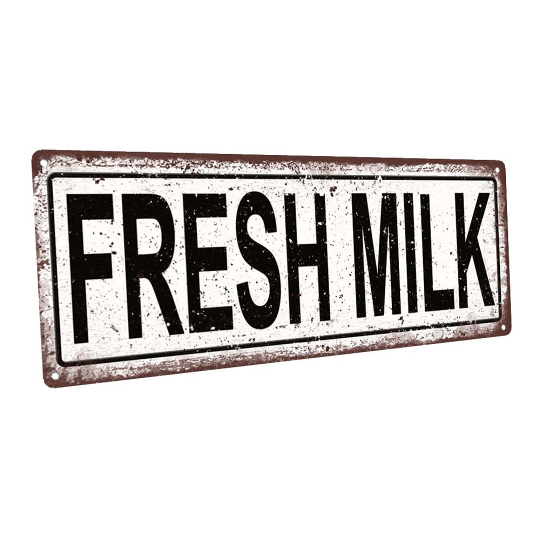 Fresh Milk Metal Sign; Wall Decor for Kitchen and Dining Room - Etsy