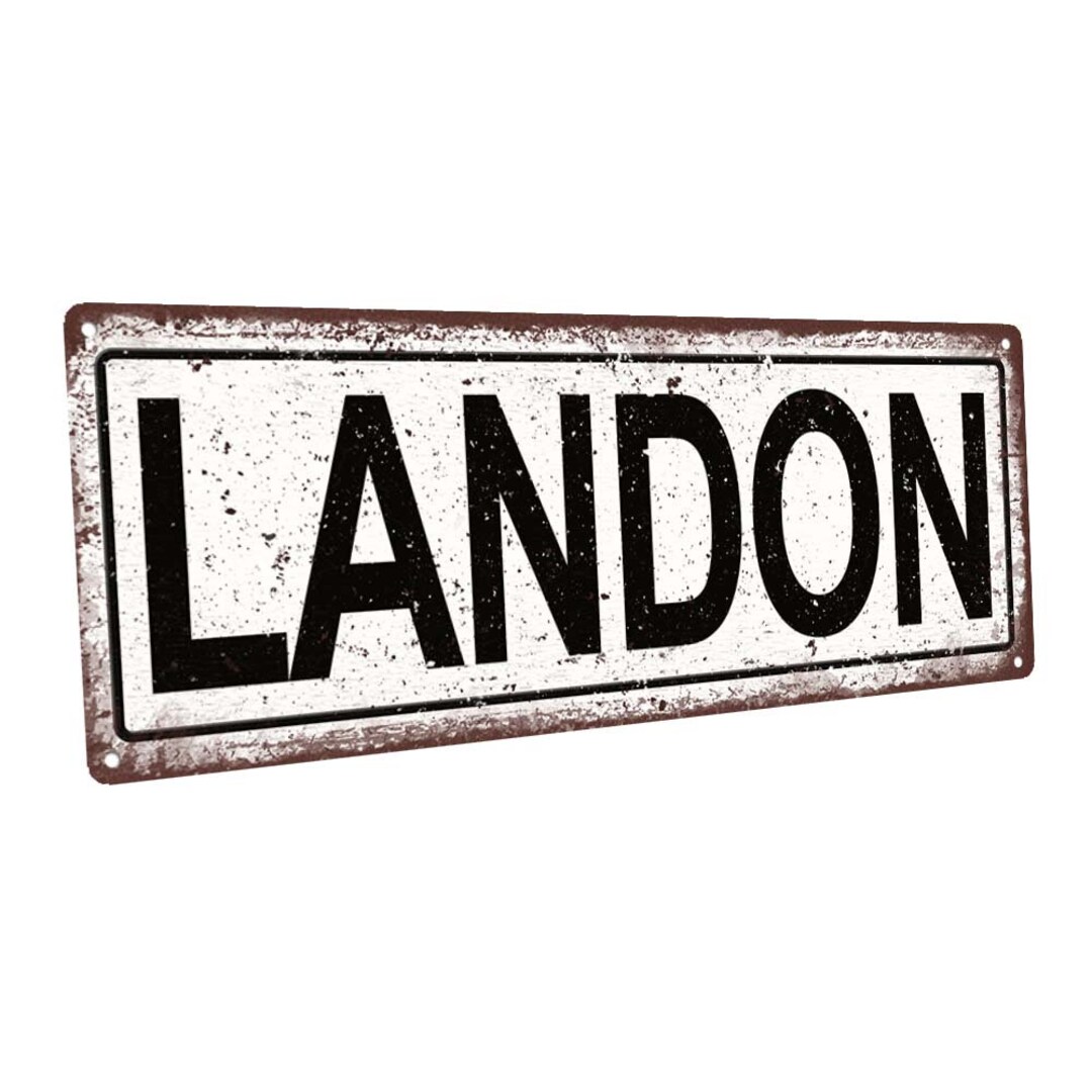 Landon Metal Sign; Wall Decor for Kids Room or Nursery - Etsy