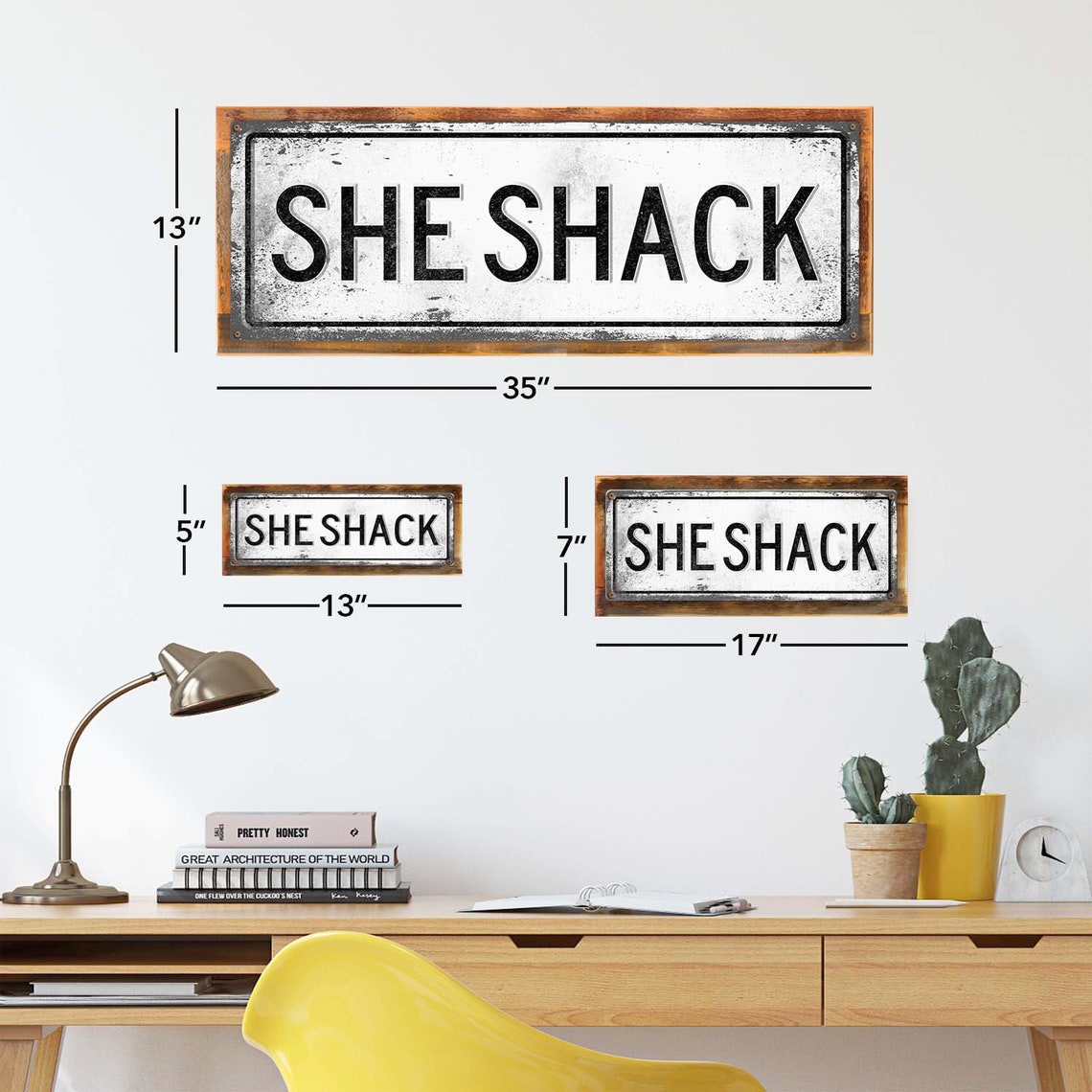 She Shack Metal Art Print for Decorating Home and Office - Etsy