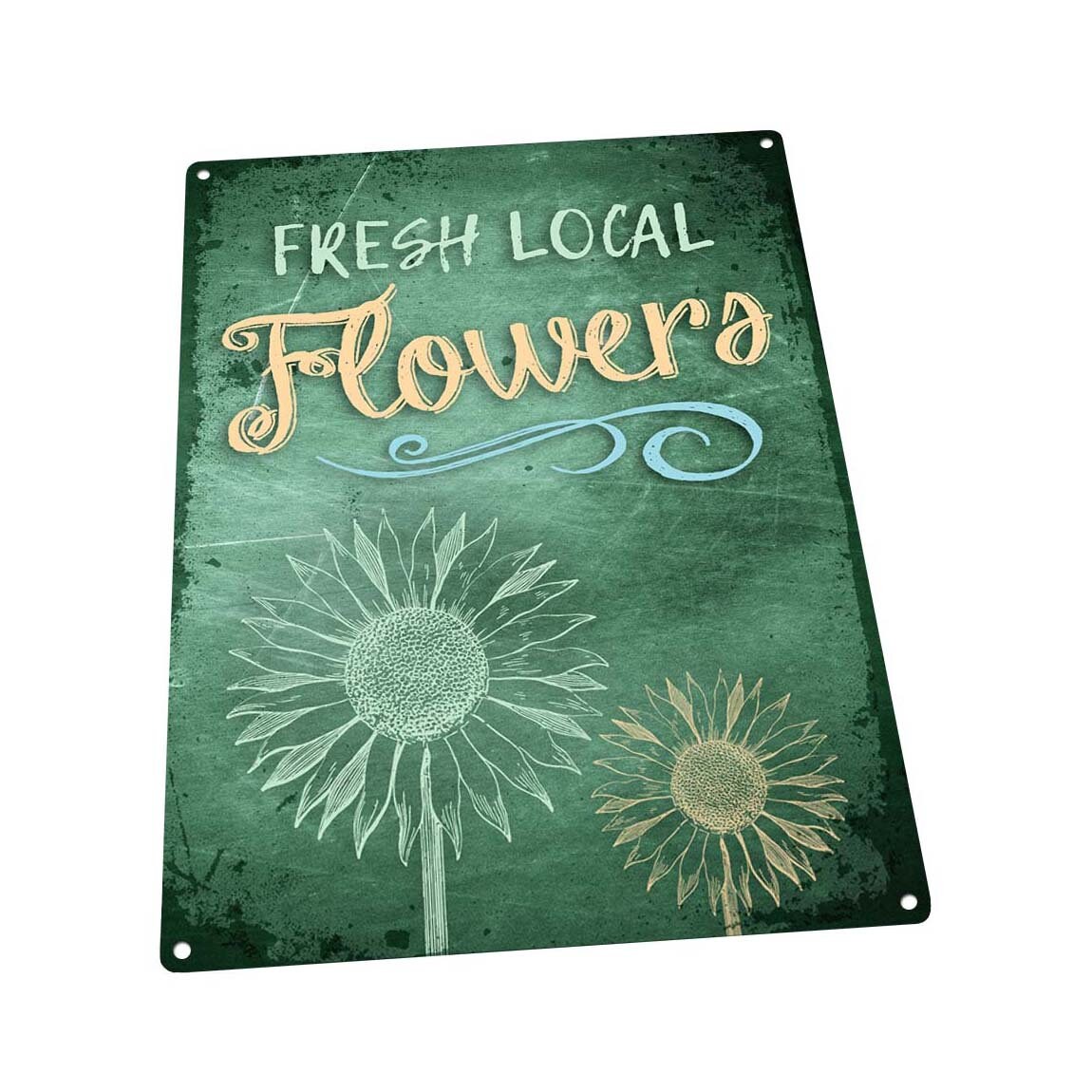 Fresh Local Flowers Chalk-look Metal Sign Wall Decor for - Etsy UK