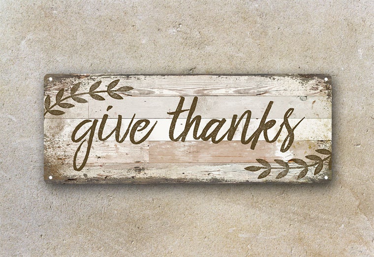 Give Thanks Metal Sign for Autumn Fall Thanksgiving Home - Etsy Australia