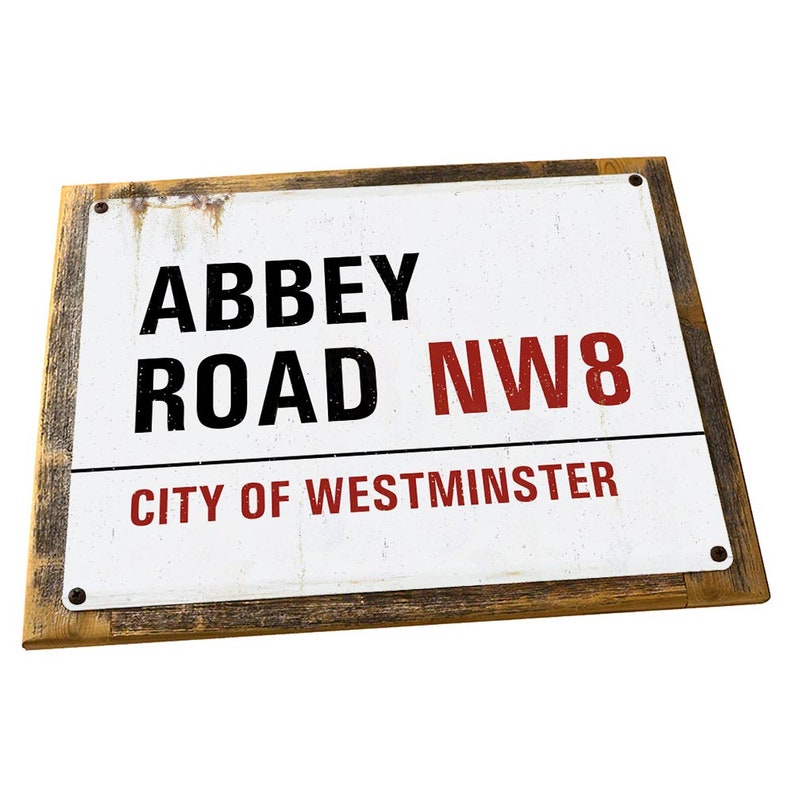 Abbey Road Westminster Street Sign Metal Art Print for Home | Etsy