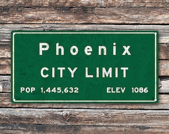 City Population Sign - Etsy