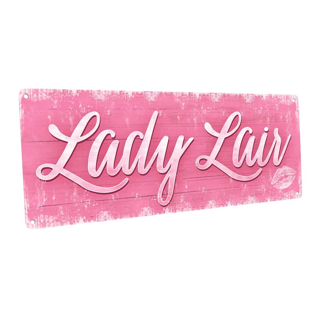 Lady Lair Metal Sign; Wall Decor for Bath or Laundry - Etsy