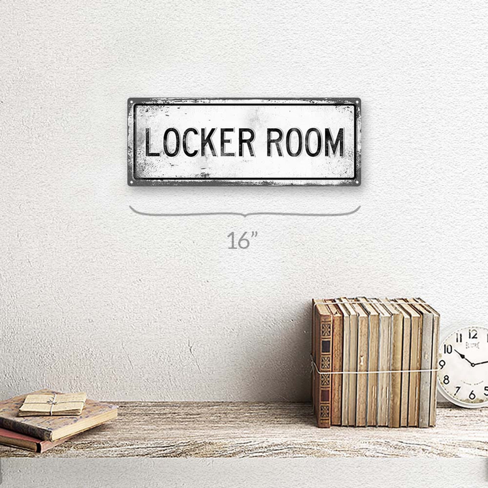 Retro Locker Room Metal Sign Wall Decor for Mancave Den and | Etsy