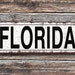 Florida Metal Street Sign Rustic Vintage | Etsy