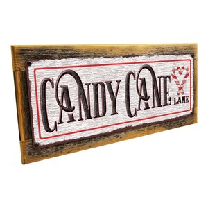 Candy Cane Lane Metal Sign; Wall Decor for Seasonal Ocassions - Etsy