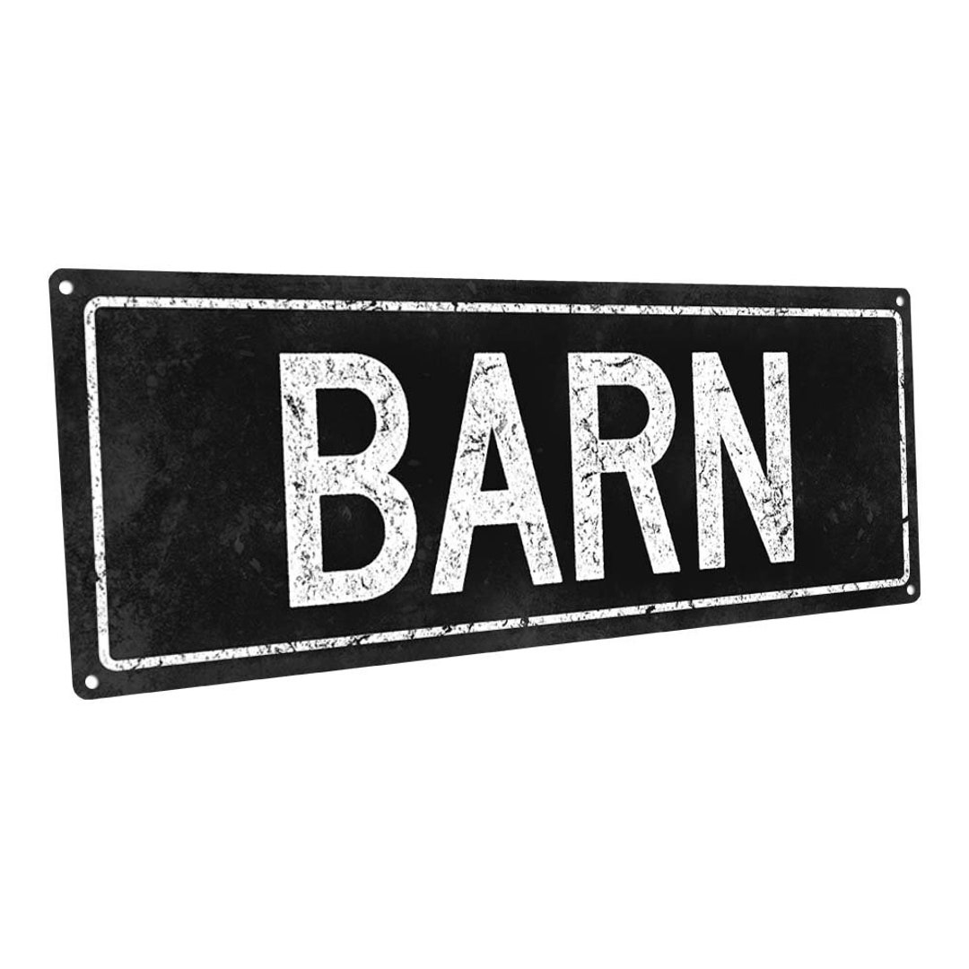 Black Barn Metal Sign; Wall Decor for Farm and Country - Etsy