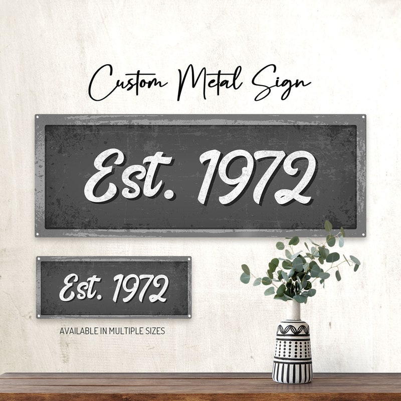 Home Established Sign - Etsy