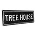 Black Tree House Metal Sign Wall Decor for Porch Patio and - Etsy
