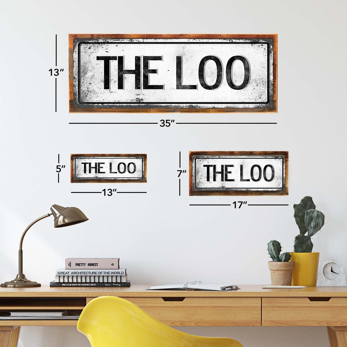 Retro the Loo Metal Sign; Wall Decor for Bath and Laundry - Etsy