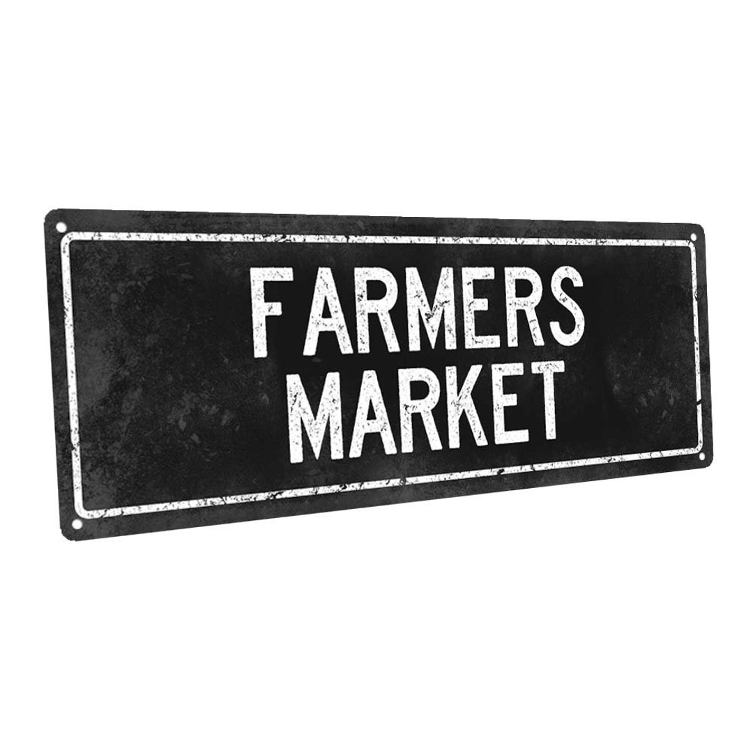 FARMERS MARKET Metal Street Sign, Vintage, Retro - Etsy