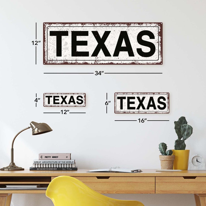 Texas Metal Street Sign, Rustic, Vintage - Etsy