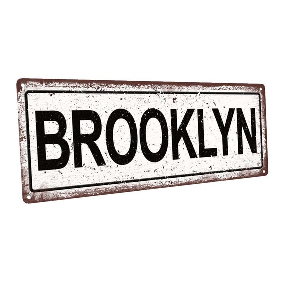 Brooklyn Metal Sign Wall Decor for Mancave Den or Gameroom - Etsy