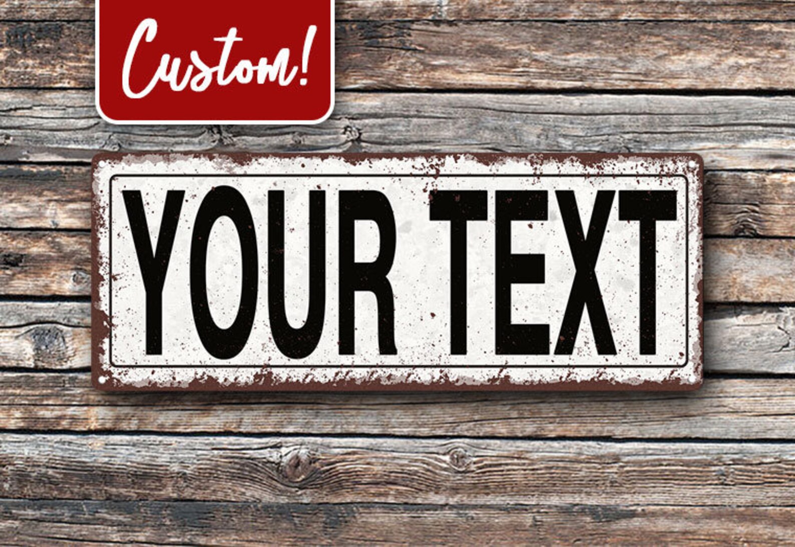 CUSTOM Metal Street Sign Vintage Retro Rusted Personalized - Etsy