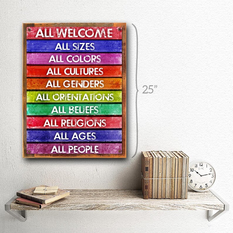 All Welcome 2020 Metal Sign Wall Decor for Office or Meeting | Etsy