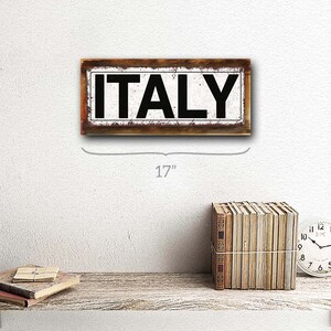 Italy Metal Sign; Wall Decor for Home and Office - Etsy