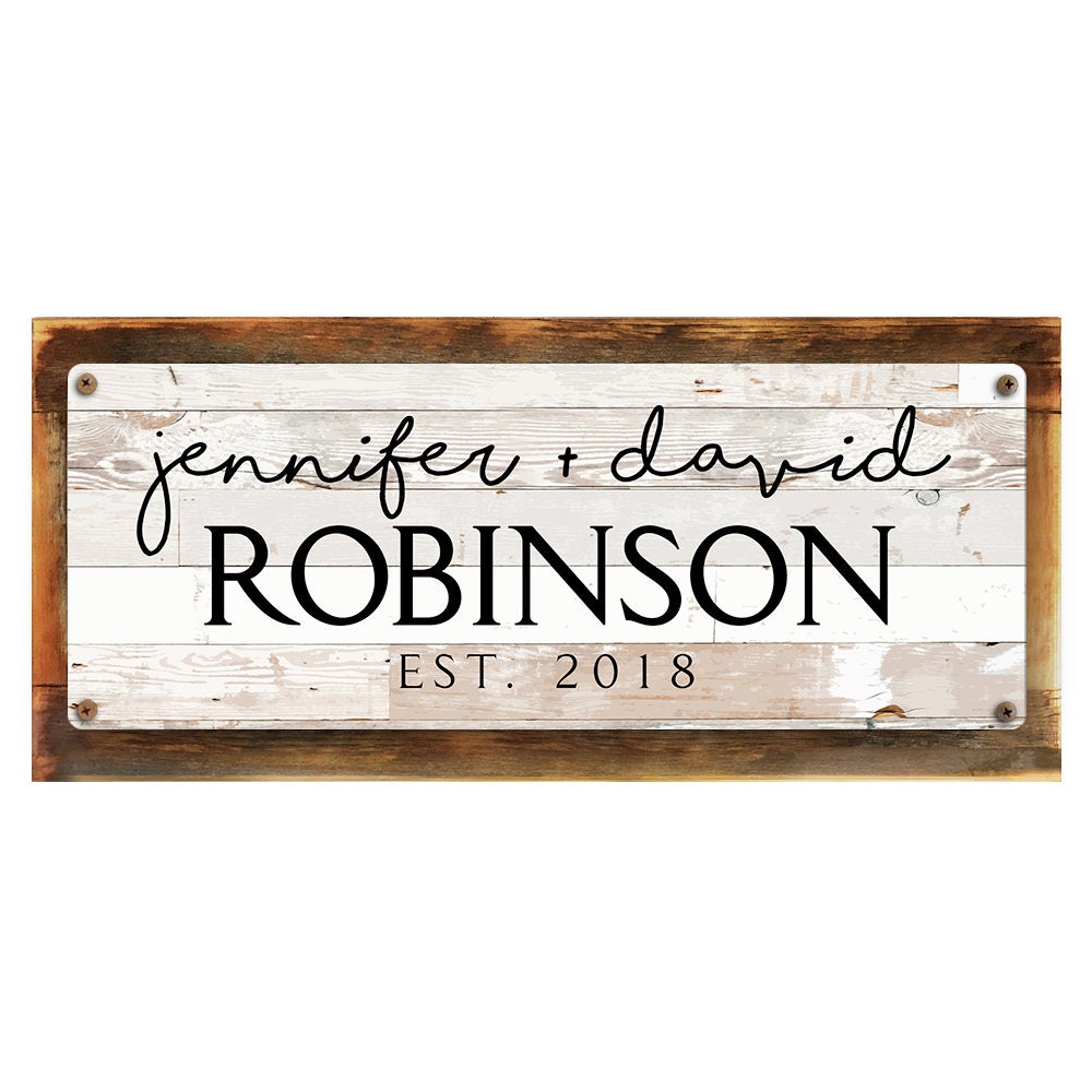 CUSTOM Couple Established Metal Sign Wall Decor for Home and | Etsy