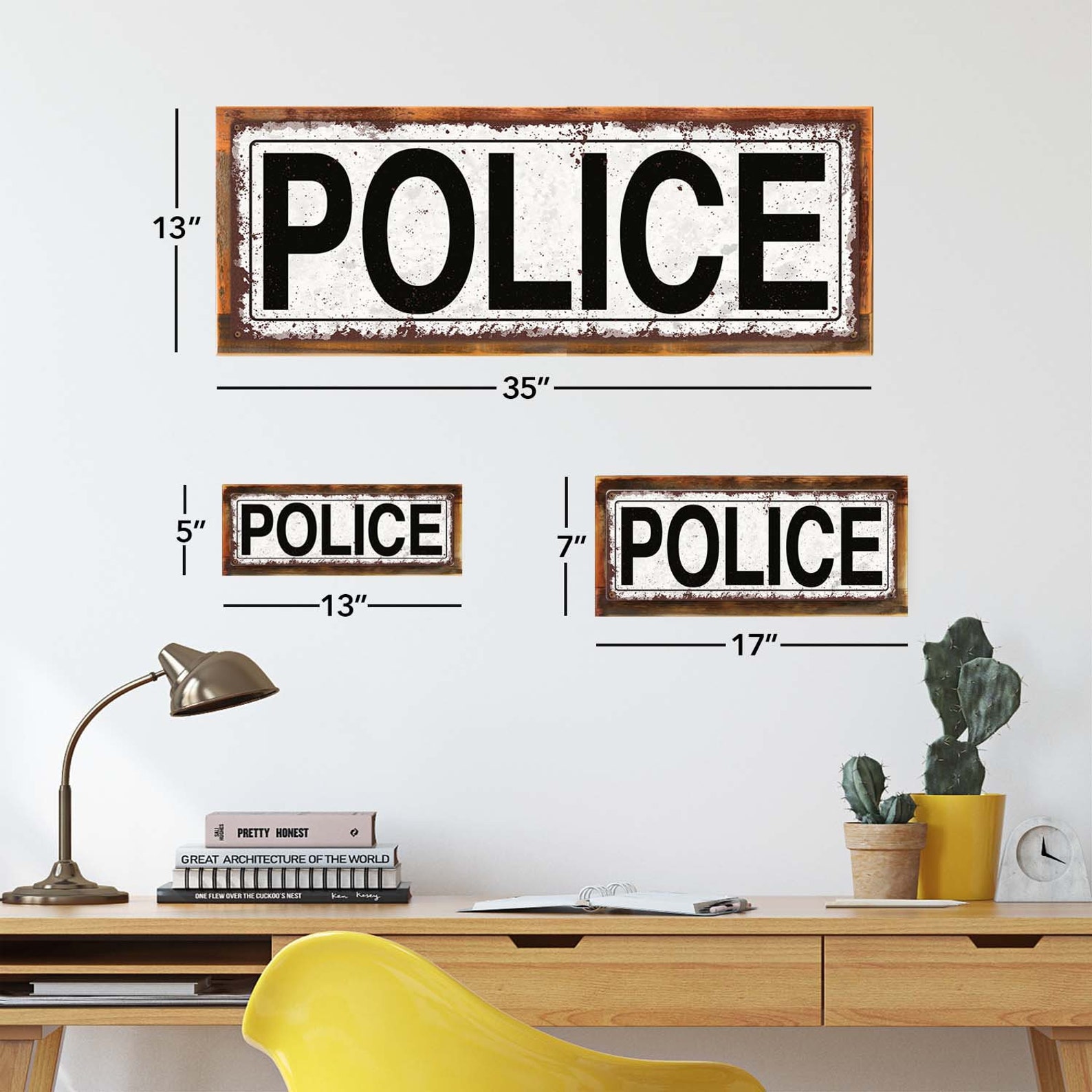 Police Metal Sign Wall Decor for Home and Office - Etsy