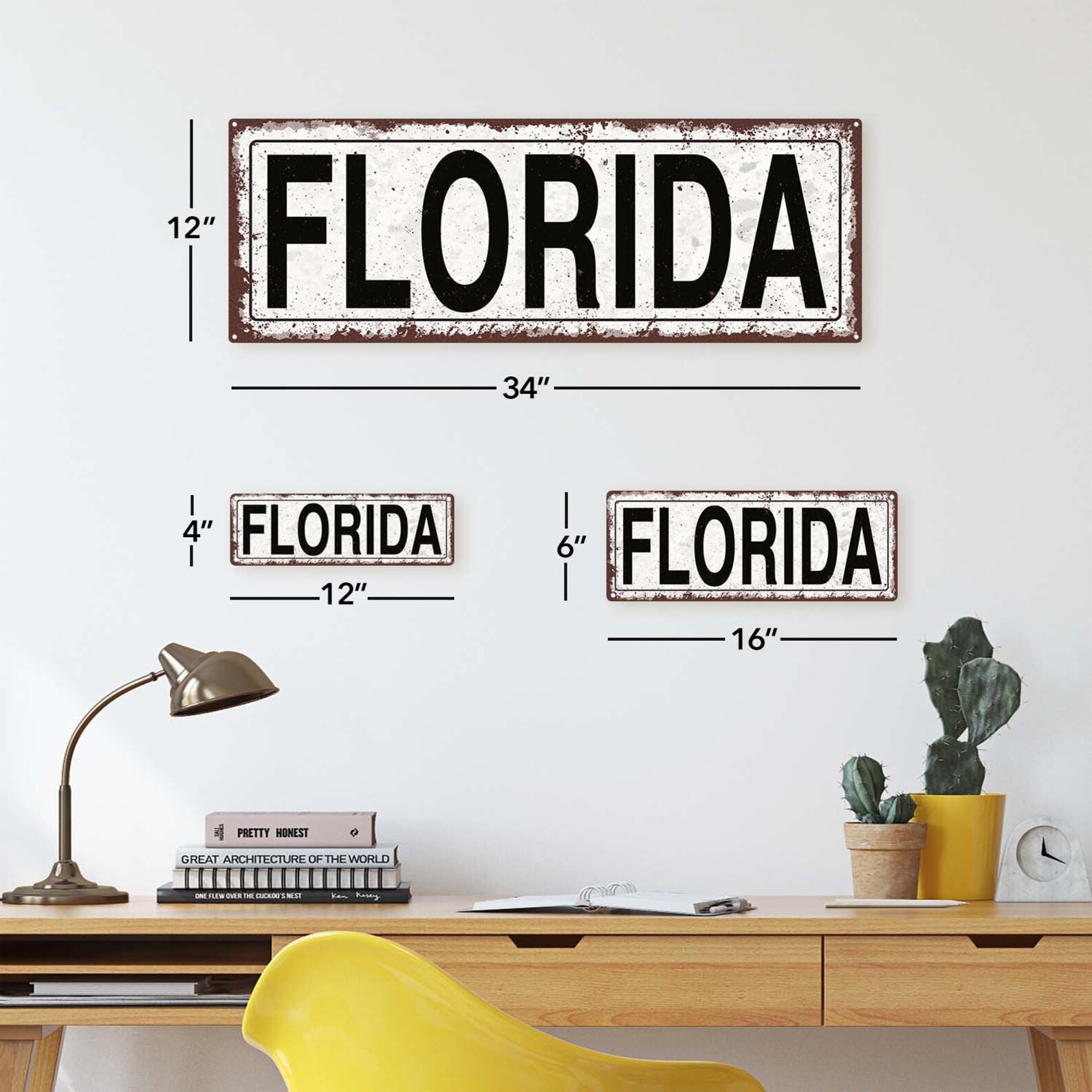Florida Metal Street Sign Rustic Vintage | Etsy