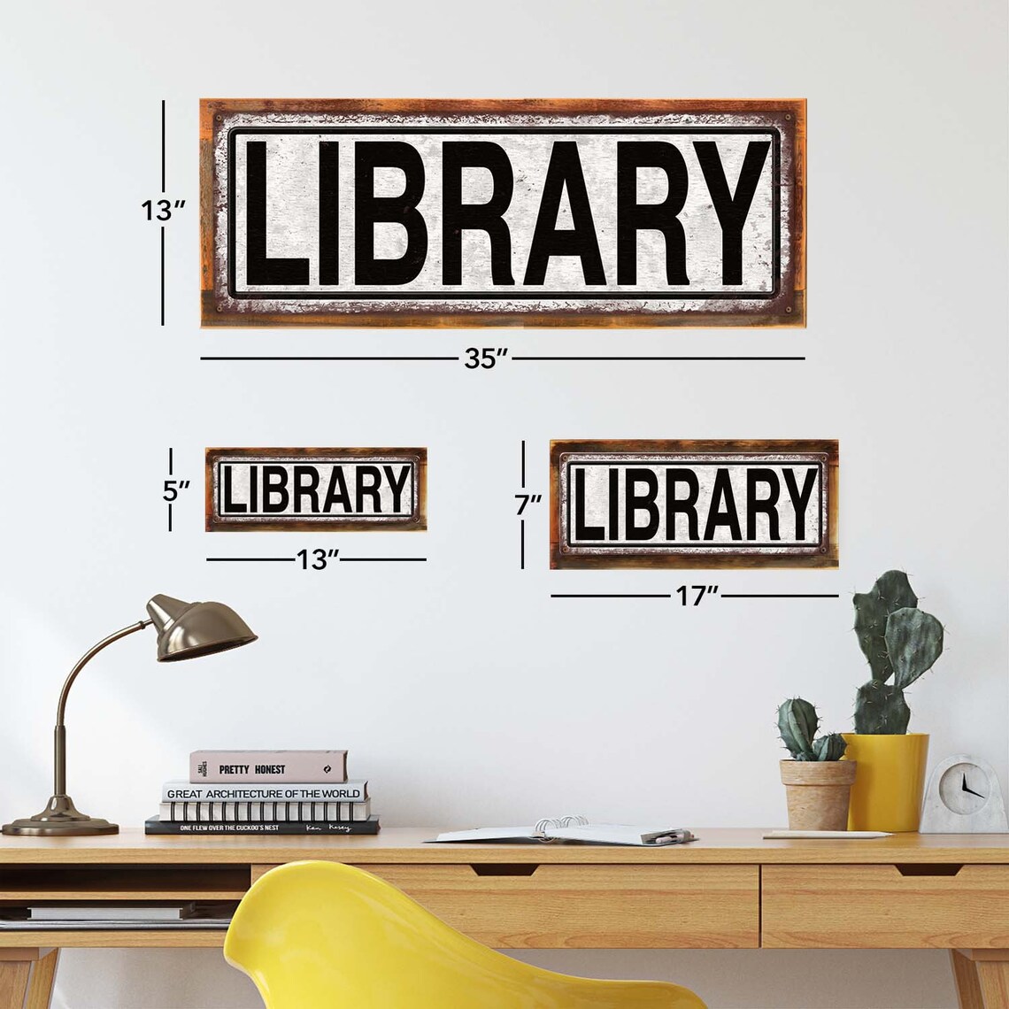 Library Metal Sign Wall Decor for Home and Office - Etsy