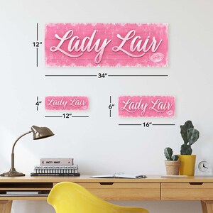 Lady Lair Metal Sign; Wall Decor for Bath or Laundry - Etsy