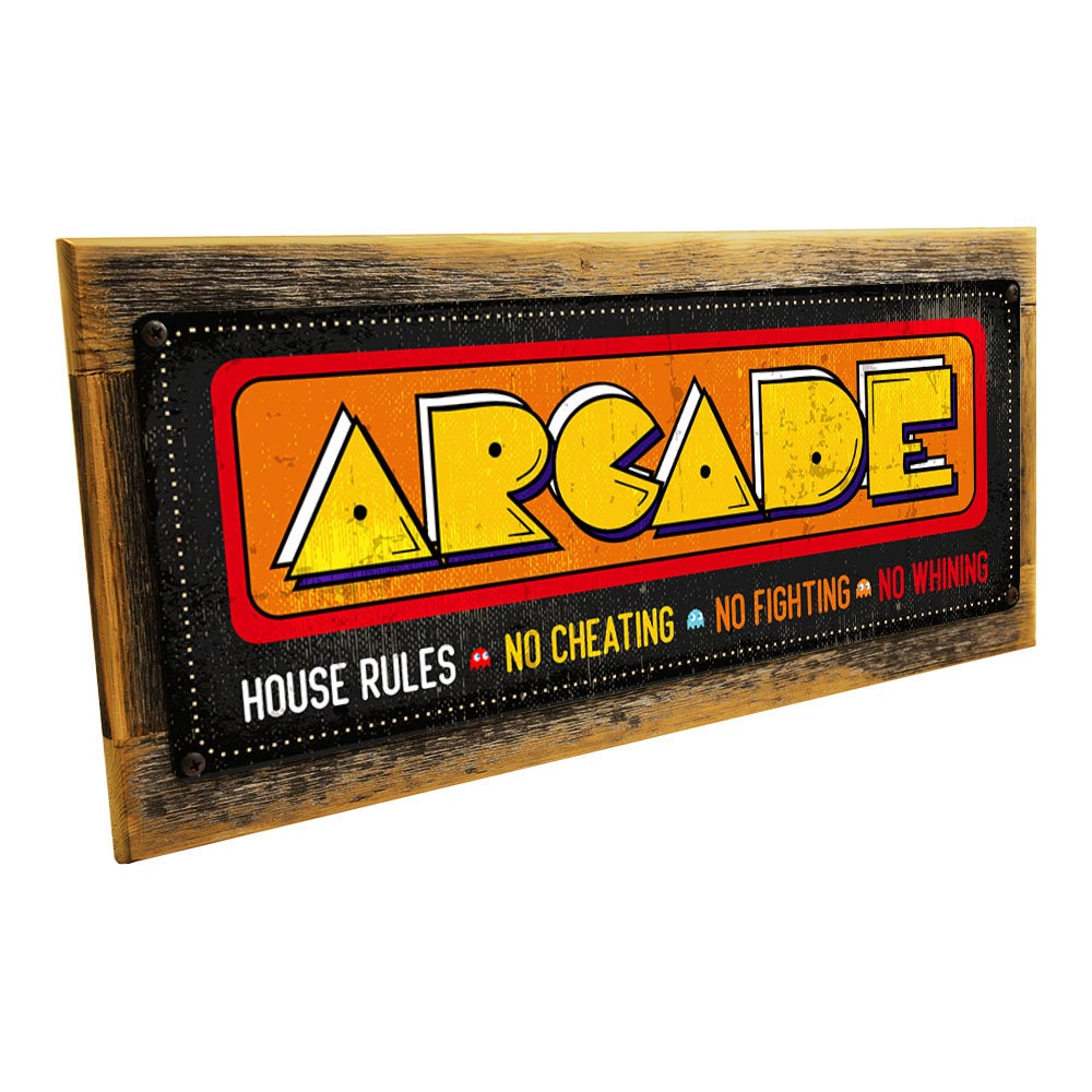 Arcade Metal Sign With Distressed Look Wall Decor for - Etsy