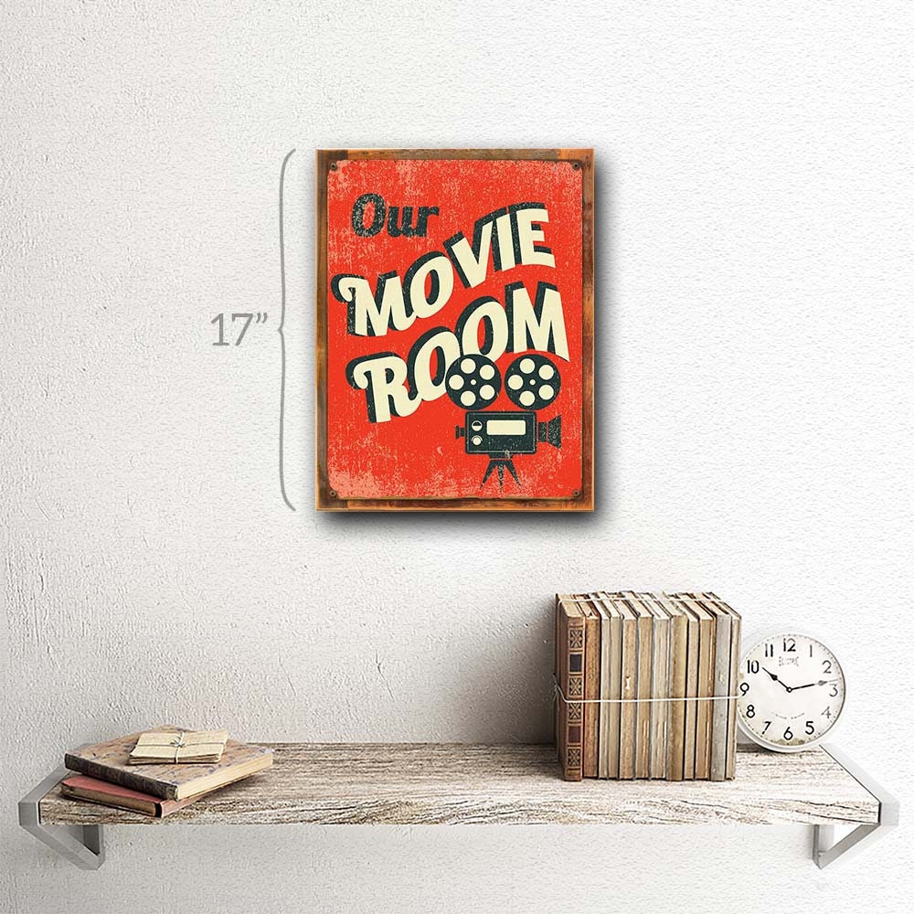 Our Movie Room Metal Sign Wall Decor for Home Theater or | Etsy
